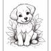 50 Pages Cute Dog Puppy Lover Coloring Book Gift for Adults Kids Boys ...