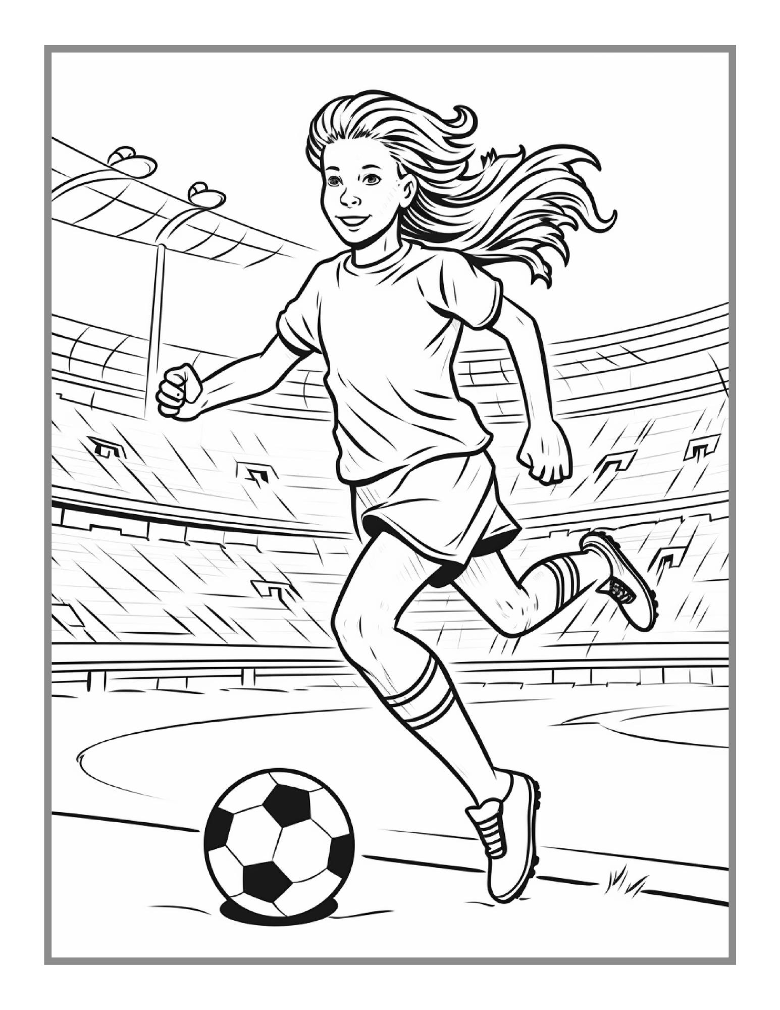 Soccer Football Player Coloring Book Holiday Birthday Gift for Adults ...
