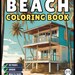 Tropical Beach Homes Coloring Book Birthday Holiday Gift for Adults Men ...