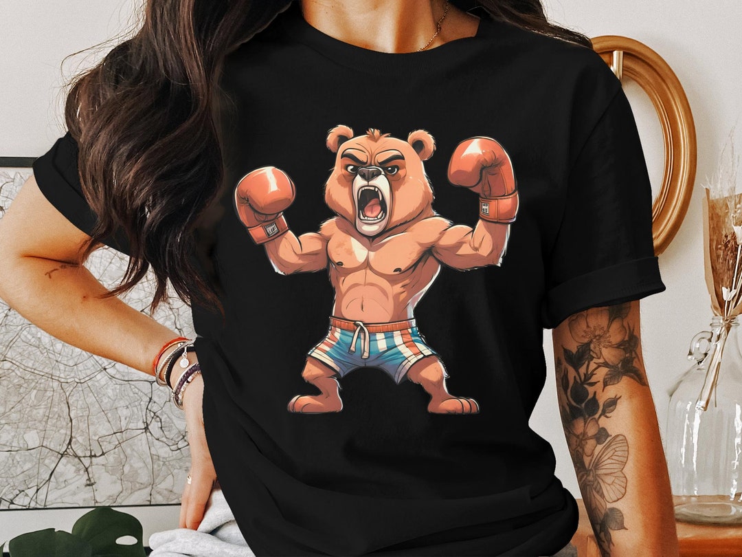Funny Boxer Bear Boxing Player Tournament Gift Men Women T-shirt Boxer ...
