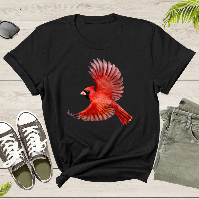 Cardinal in Flight - Etsy