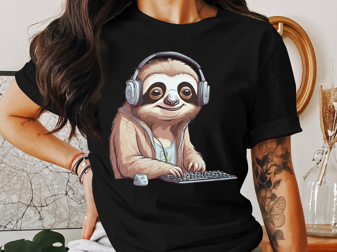 Funny Sloth Computer Science Software Programmer Coder Gift T-shirt ...