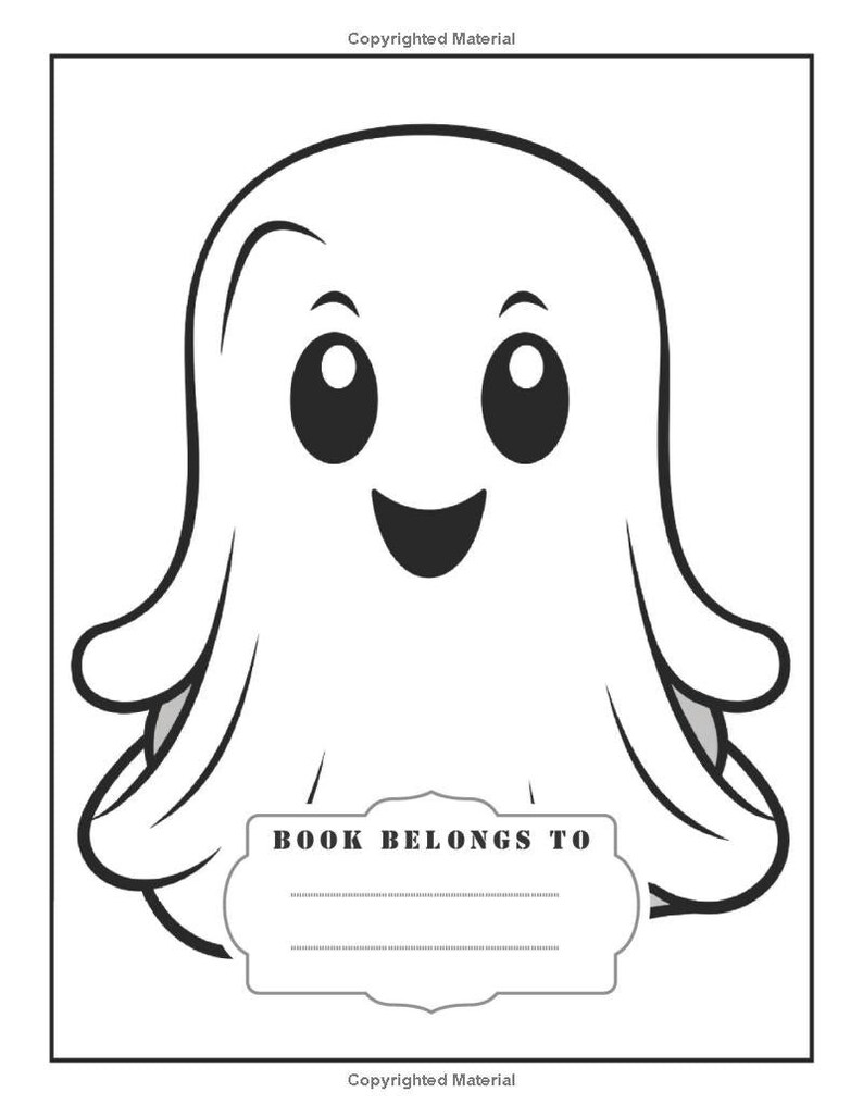 50 Pages Halloween Coloring Book for Kids Halloween Coloring Books for ...