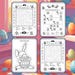 50 Pages Happy Easter Bunny Rabbit Activity Book Gift for Kids ...