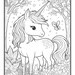 Unicorn Birthday Gift Activity Coloring Book Cute Animal Unicorn Horse ...