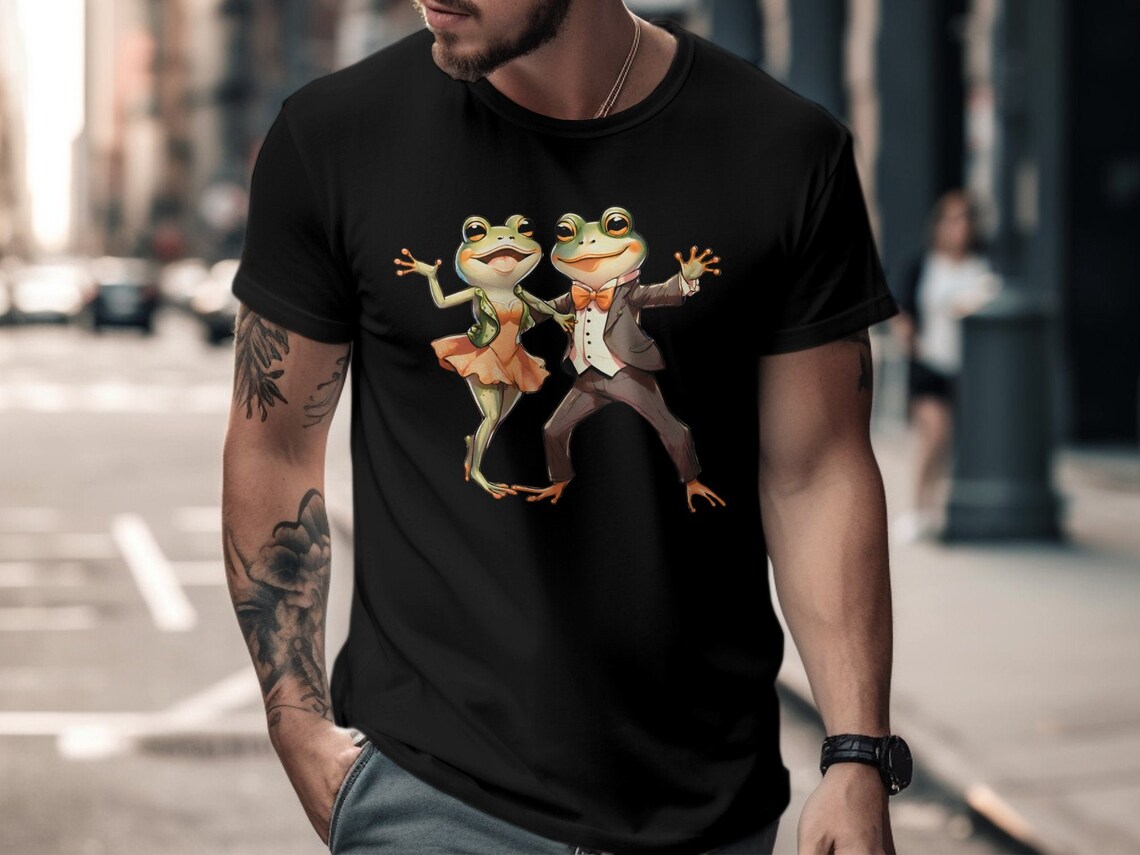 Cute Frogs Dancing Tango Dancer Toads Dance Teacher Gift T-shirt Funny ...