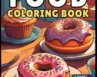 Kids Fast Food Coloring Page - Etsy