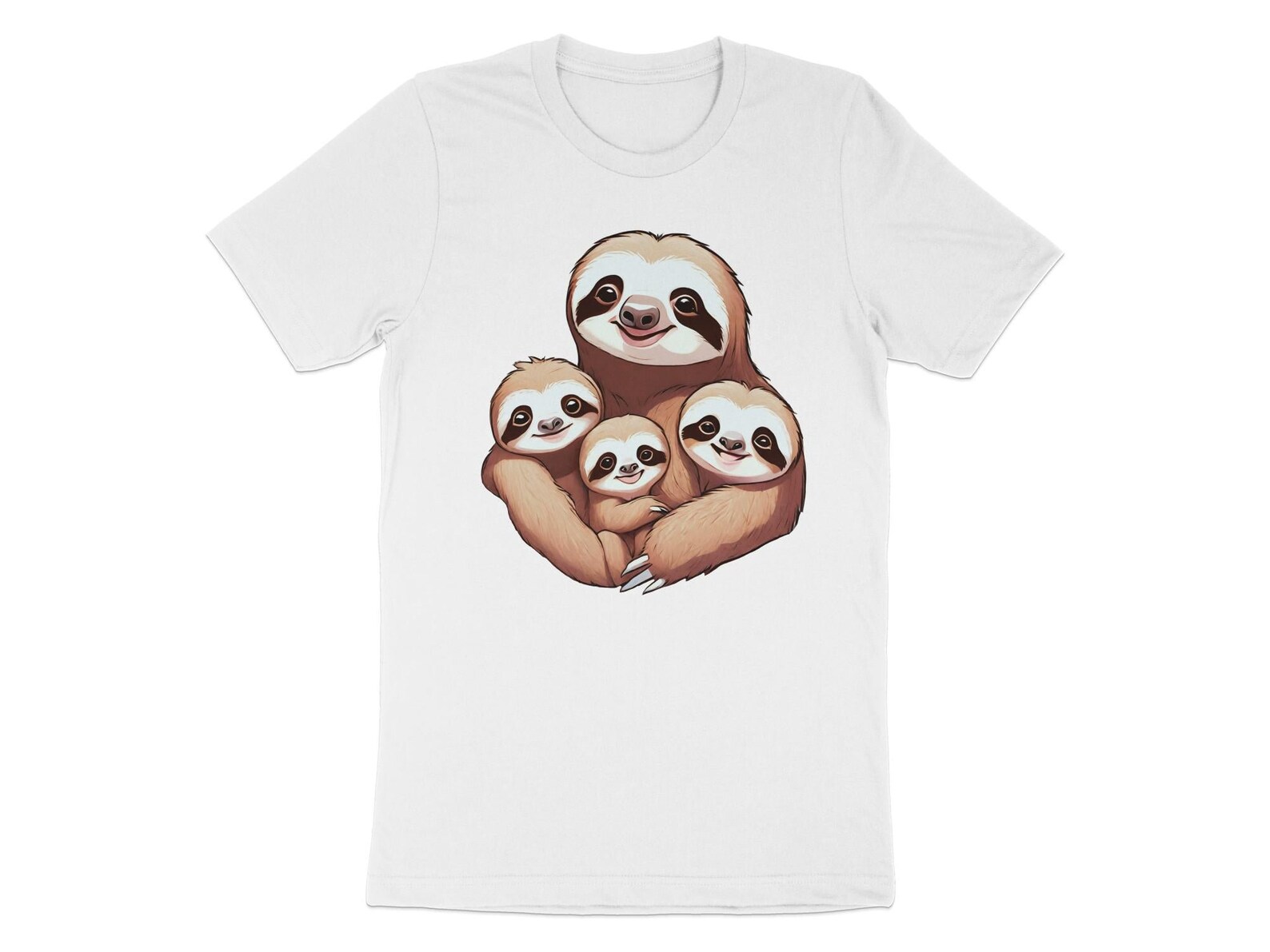 Cute Mama Sloth and Baby Family Mom Mother Gift Women Wife T-shirt Mom ...