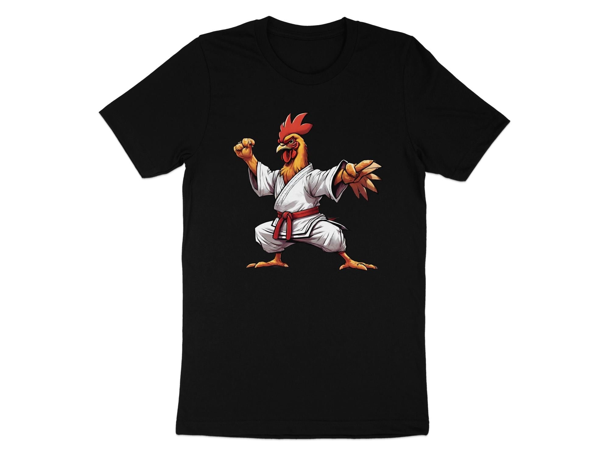 Karate Taekwondo Judo Kung Fu Chicken Rooster Gift Men Women T-shirt ...