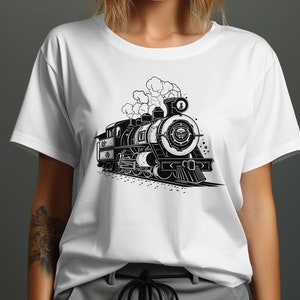 Train Locomotive Tshirt, Train Lover Shirt, Railroad Tshirt, Train T ...