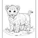 50 Pages Bold and Easy Zoo Animal Coloring Book Gift for Adults Kids ...