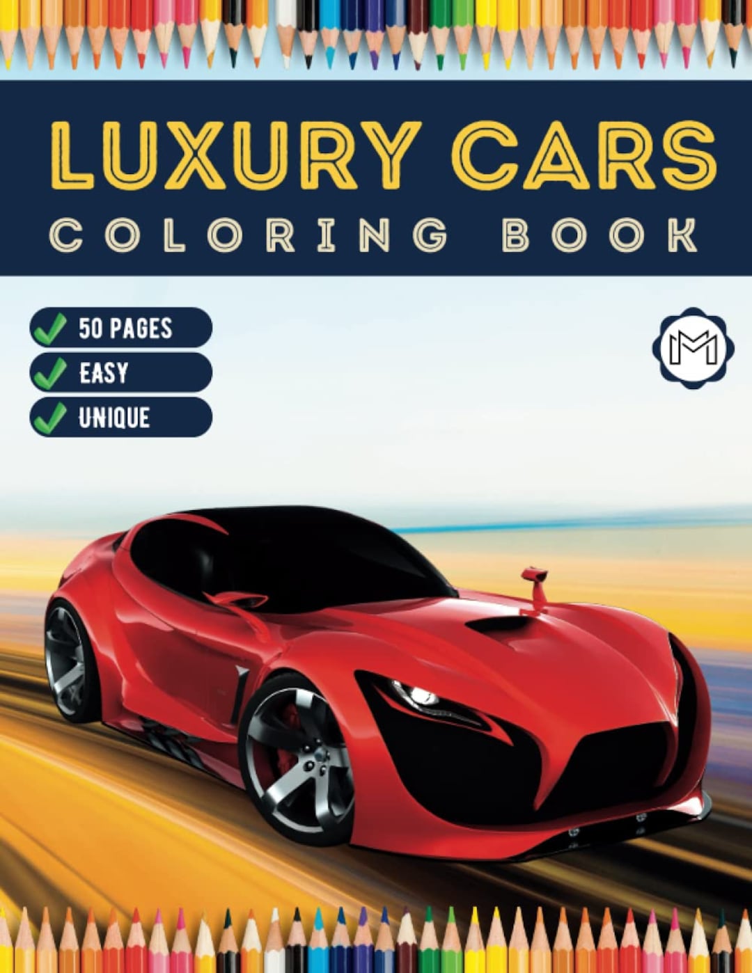 Exotic Luxury Cars Race Car Coloring Book Dream Luxury for Men Women ...