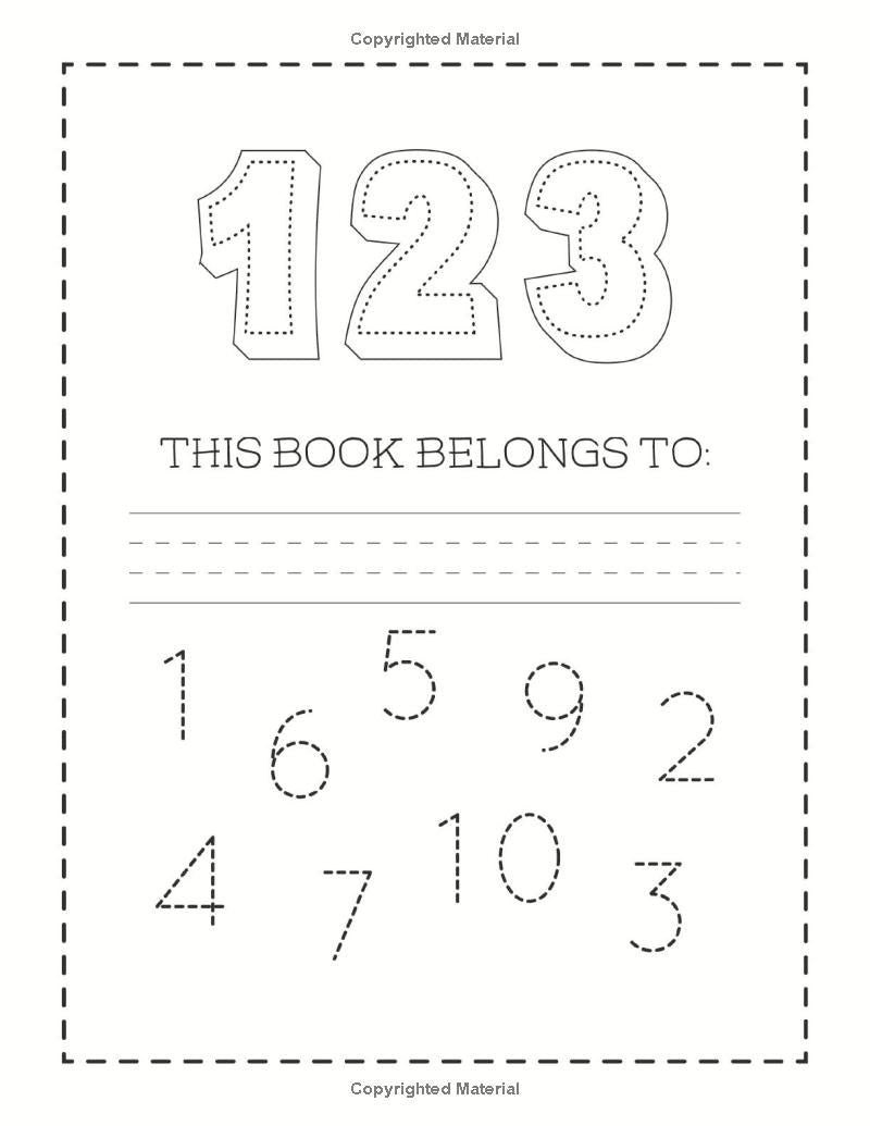 Preschool Number Practice Learning Workbook Handwriting Practice for ...