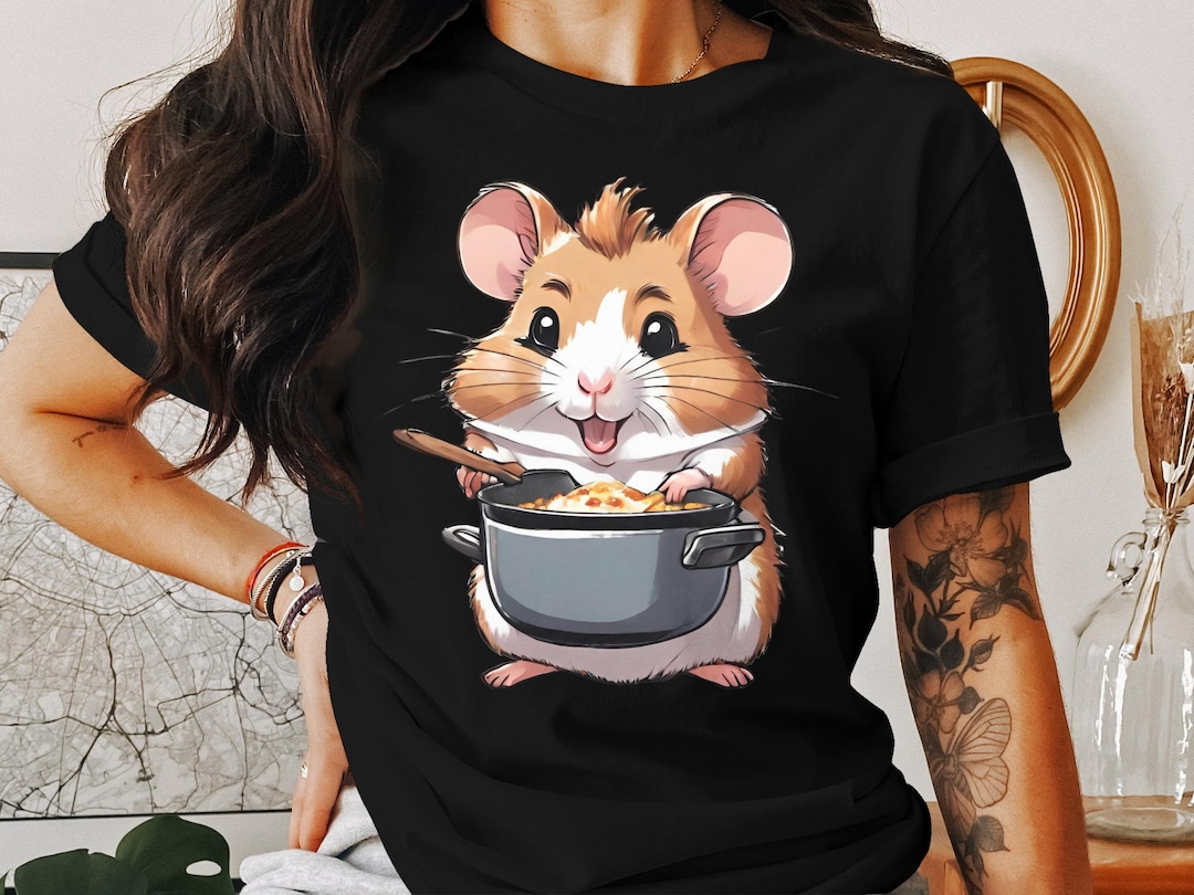 Funny Hamster Cook Chef Cooking Baker Foodie Culinary Gift T-shirt ...