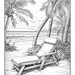 Tropical Beach Homes Coloring Book Birthday Holiday Gift for Adults Men ...
