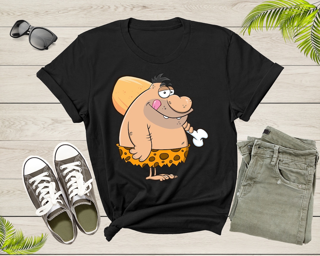 Funny Stone Age Ancient Caveman Prehistoric Neanderthal Shirt T-shirt ...