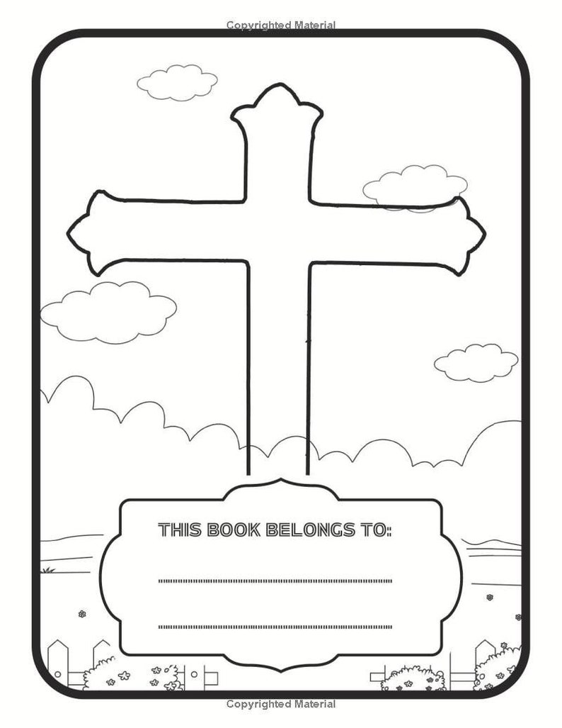 50 Pages Youth Coloring Bible Religious Coloring Sheets Inspire ...