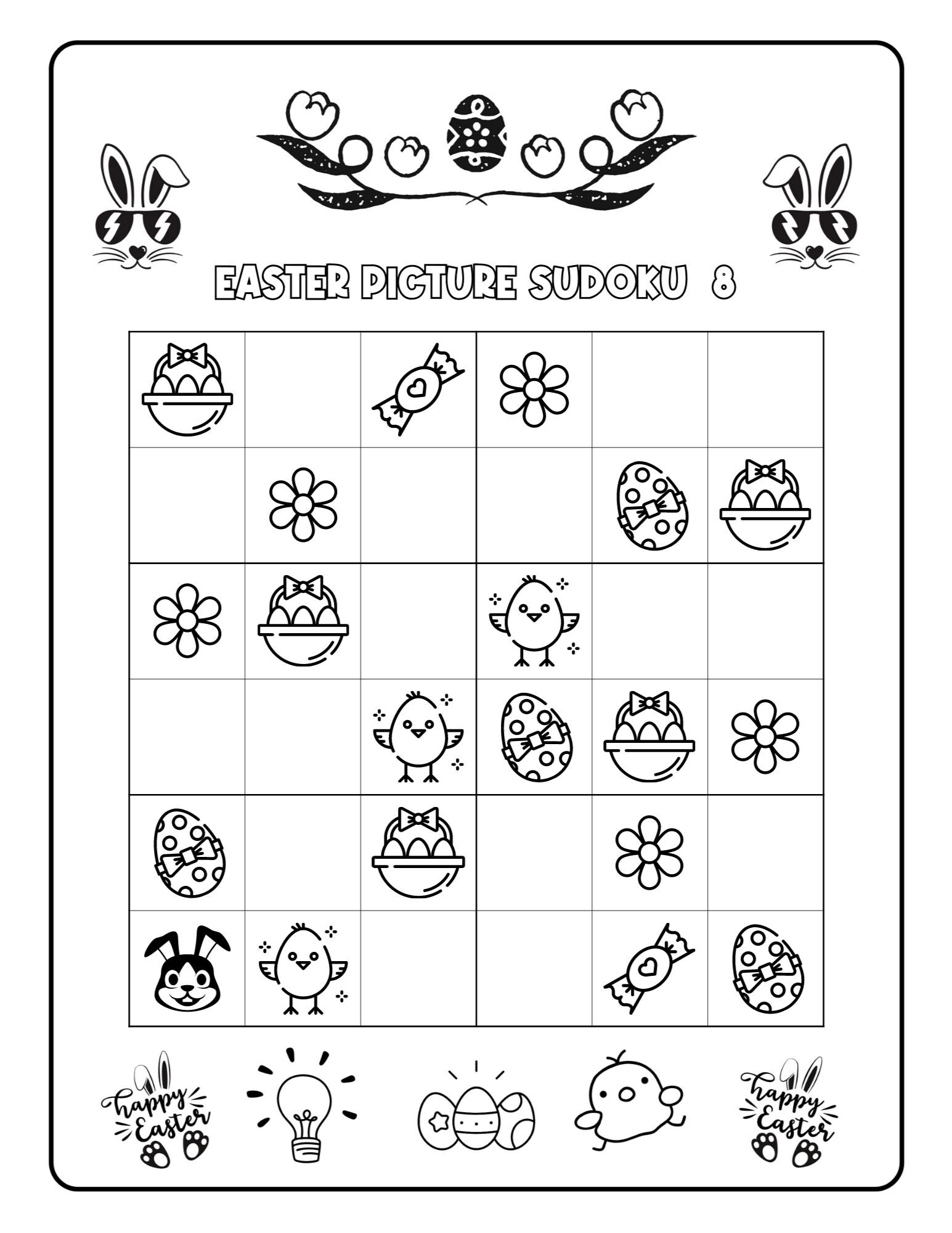 50 Pages Happy Easter Bunny Rabbit Activity Book Gift for Kids ...
