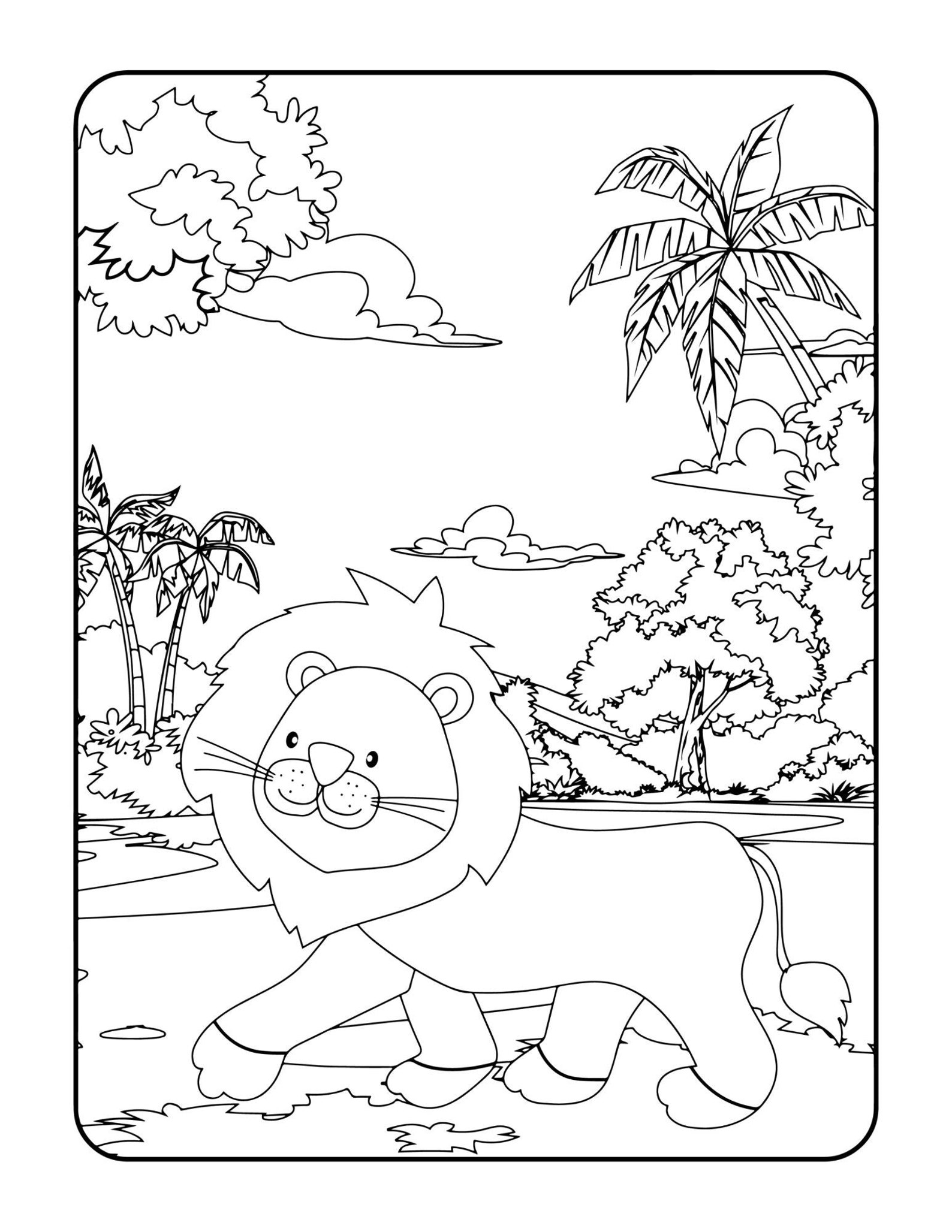 Coloring Book Gift Forest Animals Coloring Book for Kids Adults ...