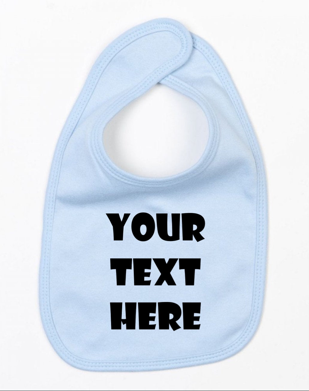 Personalised Bib Baby Bib Velcro Bibs White Pink Blue - Etsy UK