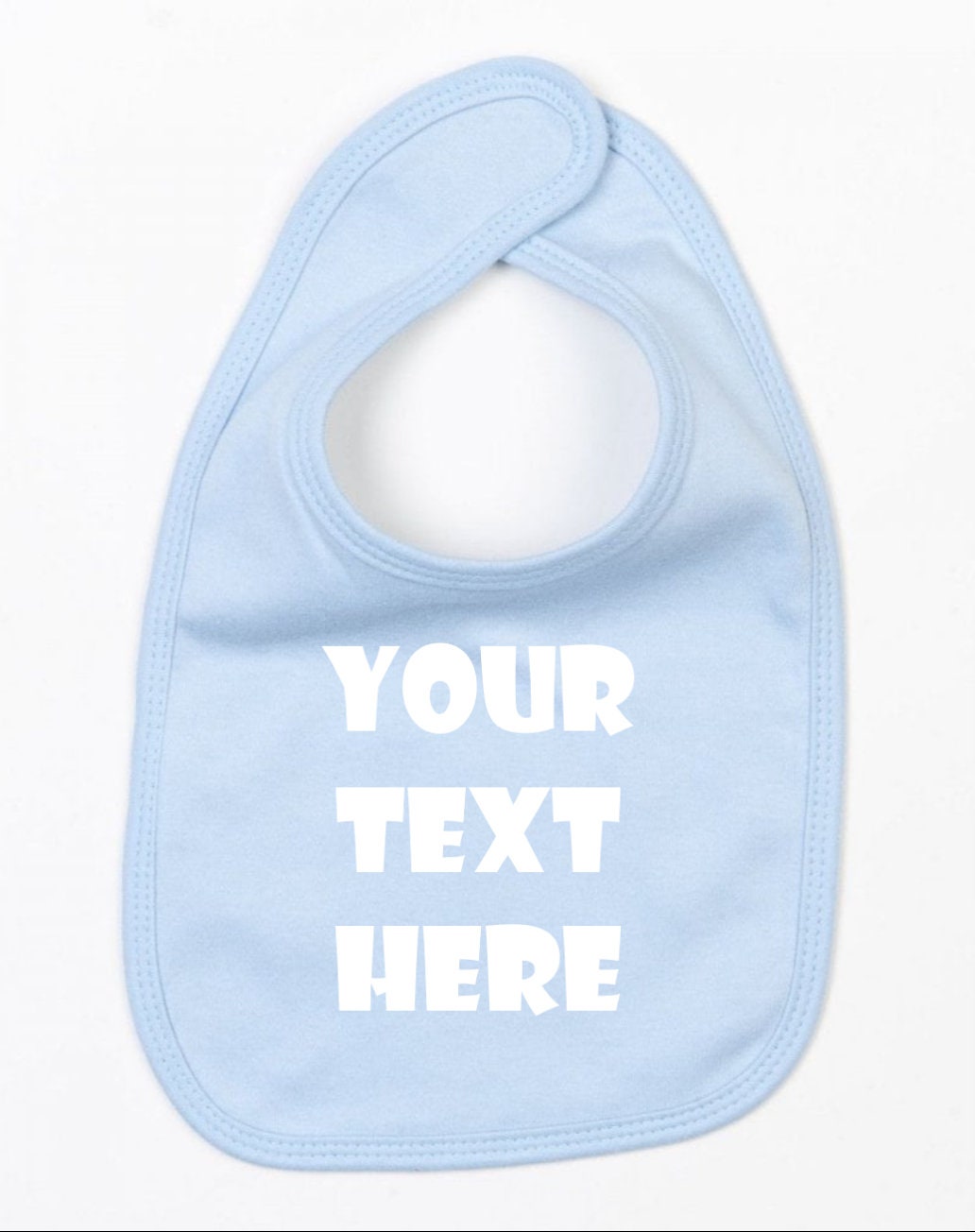 Personalised Bib Baby Bib Velcro Bibs White Pink Blue - Etsy UK