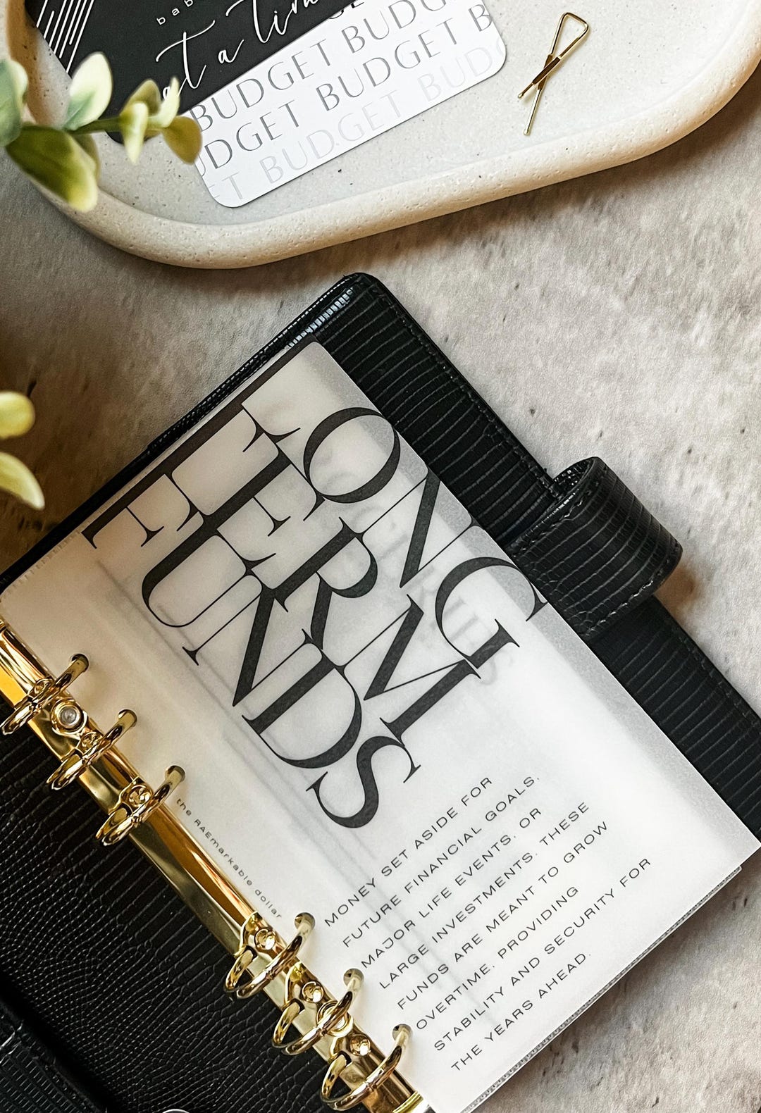 Matte Vellum LONG TERM FUNDS Dashboard - Etsy