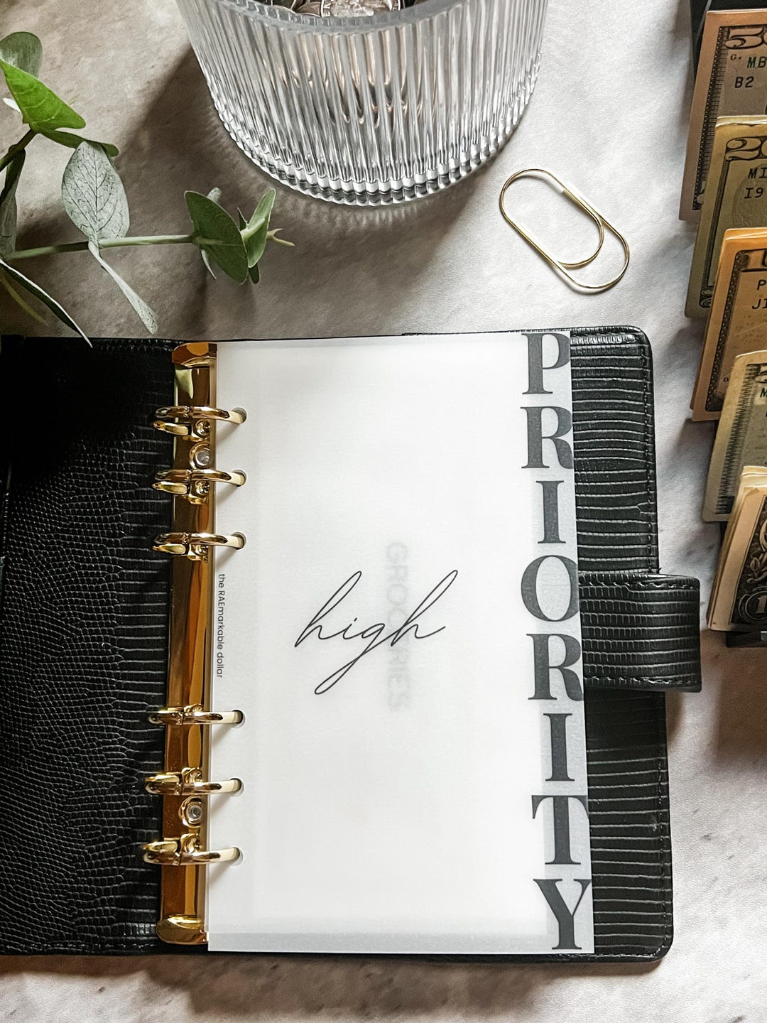 Matte Vellum HIGH Priority Style 2 A6 (PERSONAL SIZE) Dashboard - Etsy