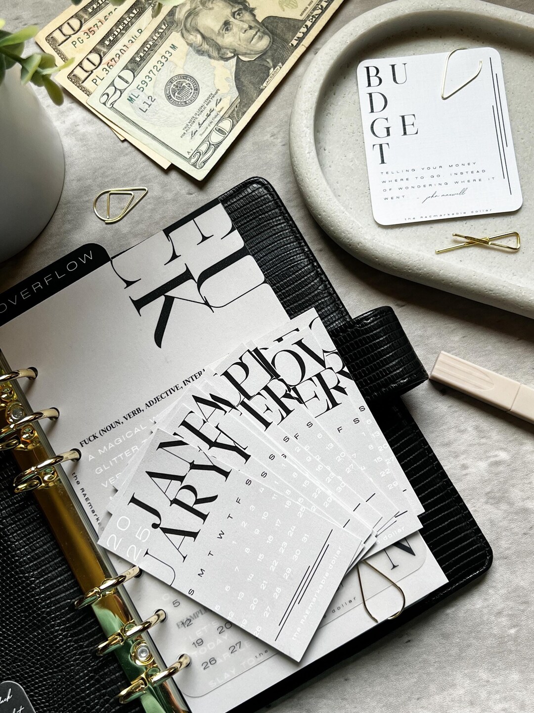 MONTHLY CALENDAR CARDS | Planner Deco Cards | Set of 12 | Aesthetic ...