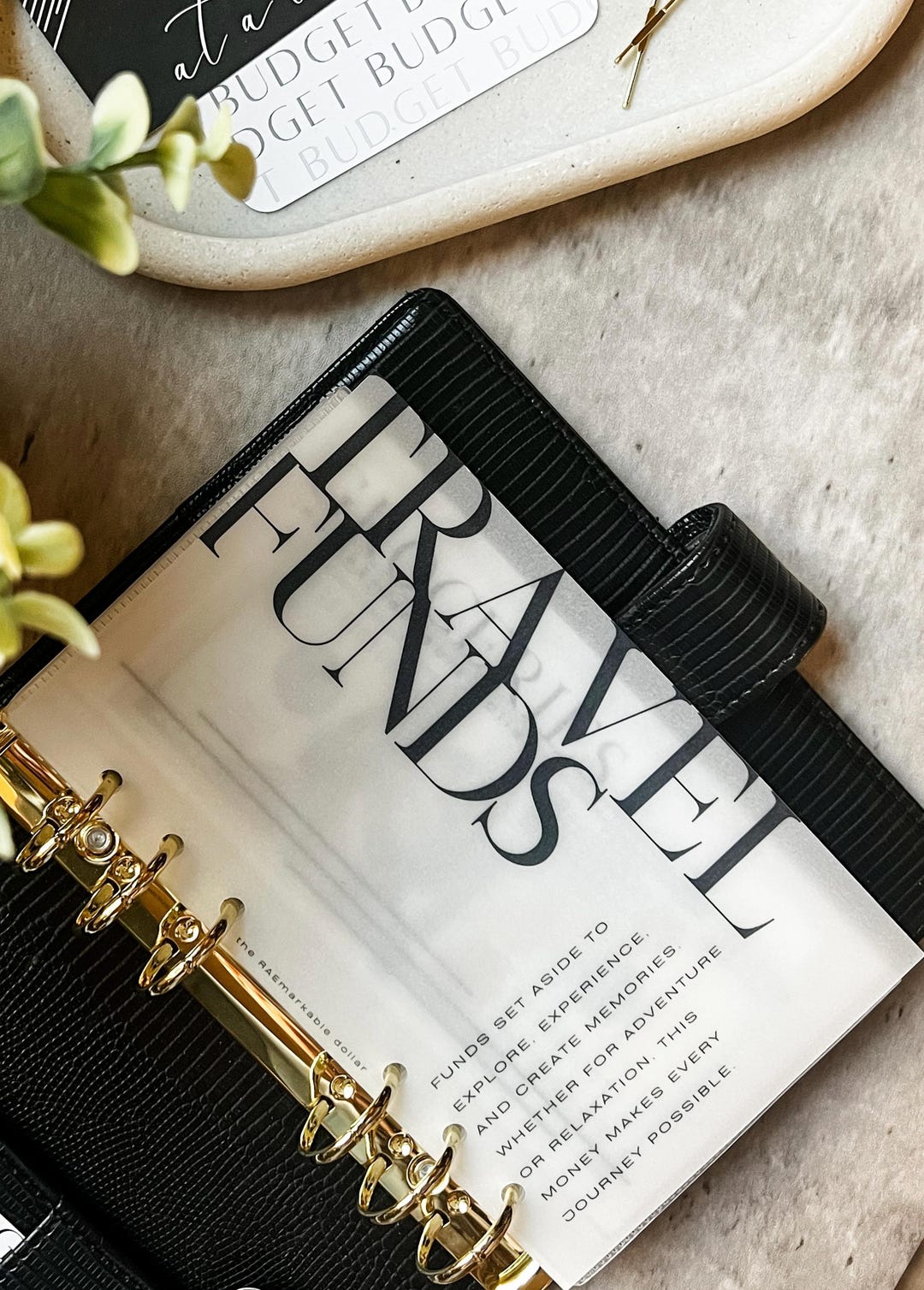 Matte Vellum TRAVEL FUNDS Dashboard - Etsy