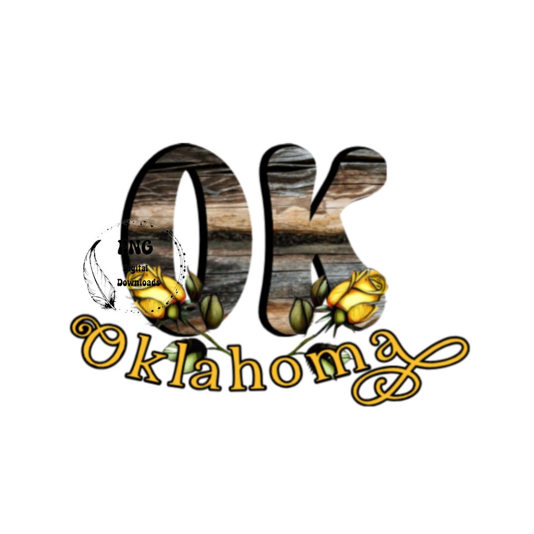 Oklahoma Yellow Rose, Sublimation, Instant Download - Etsy