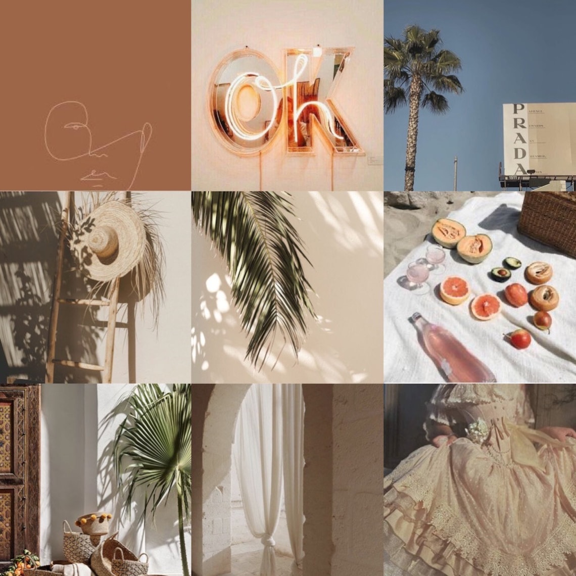Boho Aesthetic Wallpaper Collage