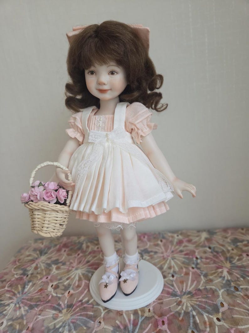 Bisque Doll 'A Girl With a Flower' - Dianna Effner Mold - Handmade ...