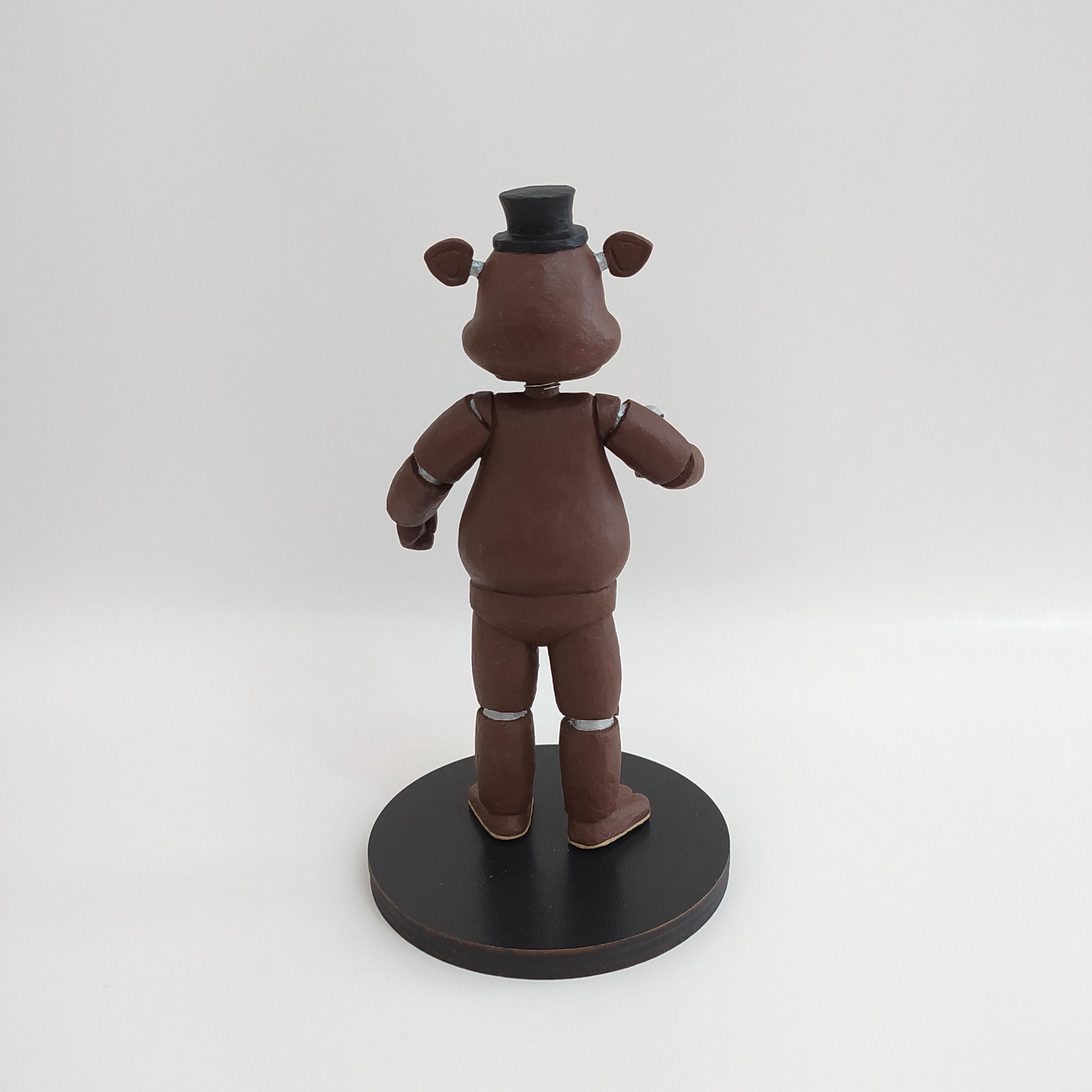 FNAF Freddy Polymer Clay Sculpture Figure Shaking Head Handmade ...