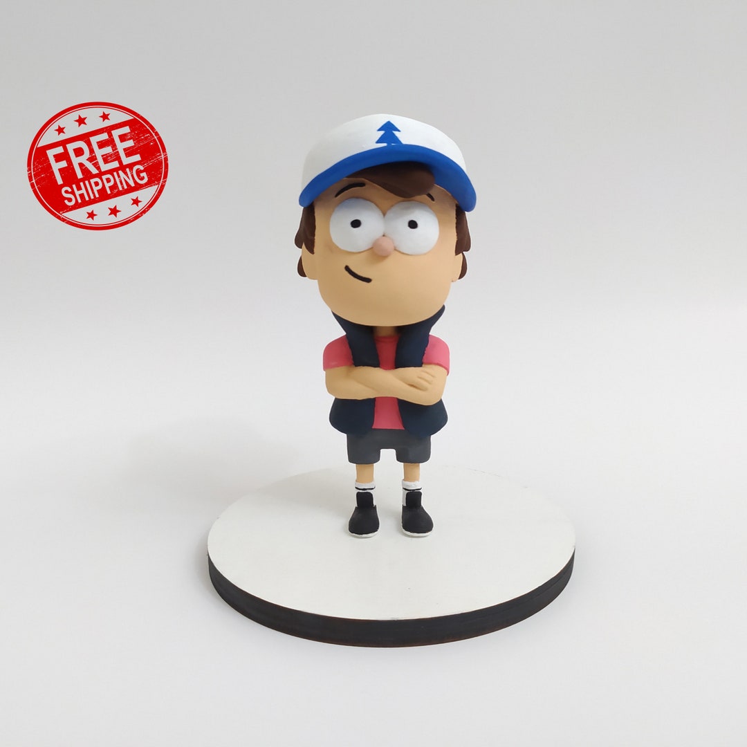 Gravity Falls Dipper Pines Polymer Clay Figure Handmade Sculpture Toy ...