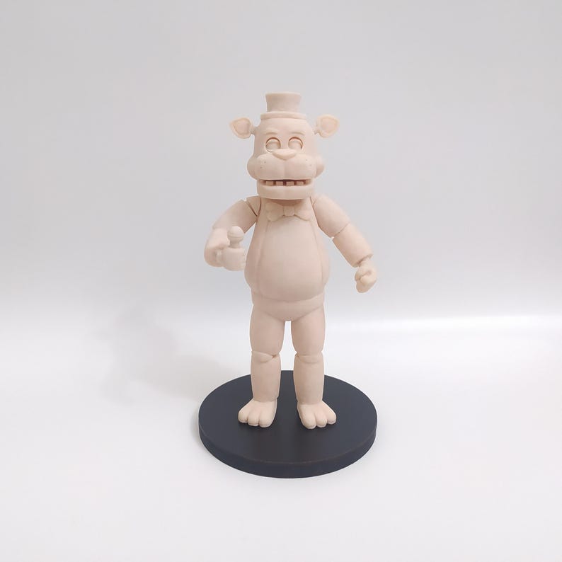 FNAF Freddy Polymer Clay Sculpture Figure Shaking Head Handmade ...
