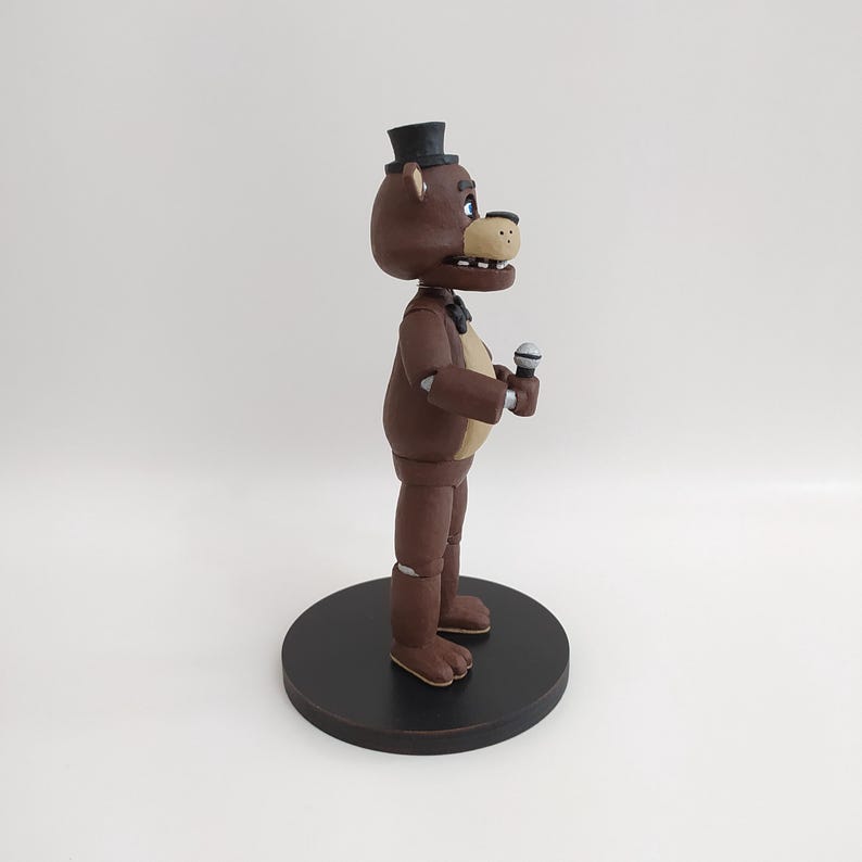 FNAF Freddy Polymer Clay Sculpture Figure Shaking Head Handmade ...