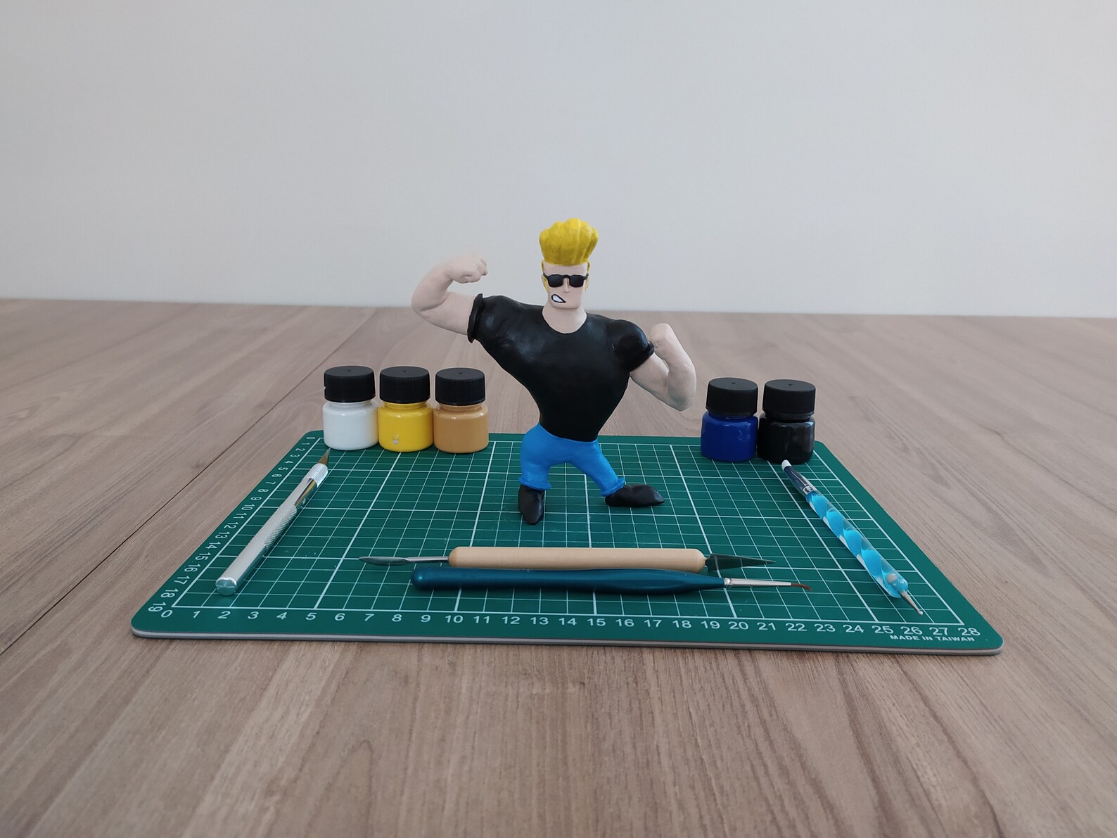 Johnny Bravo Toy Gift Johnny Bravo Sculpture Statue Johnny | Etsy