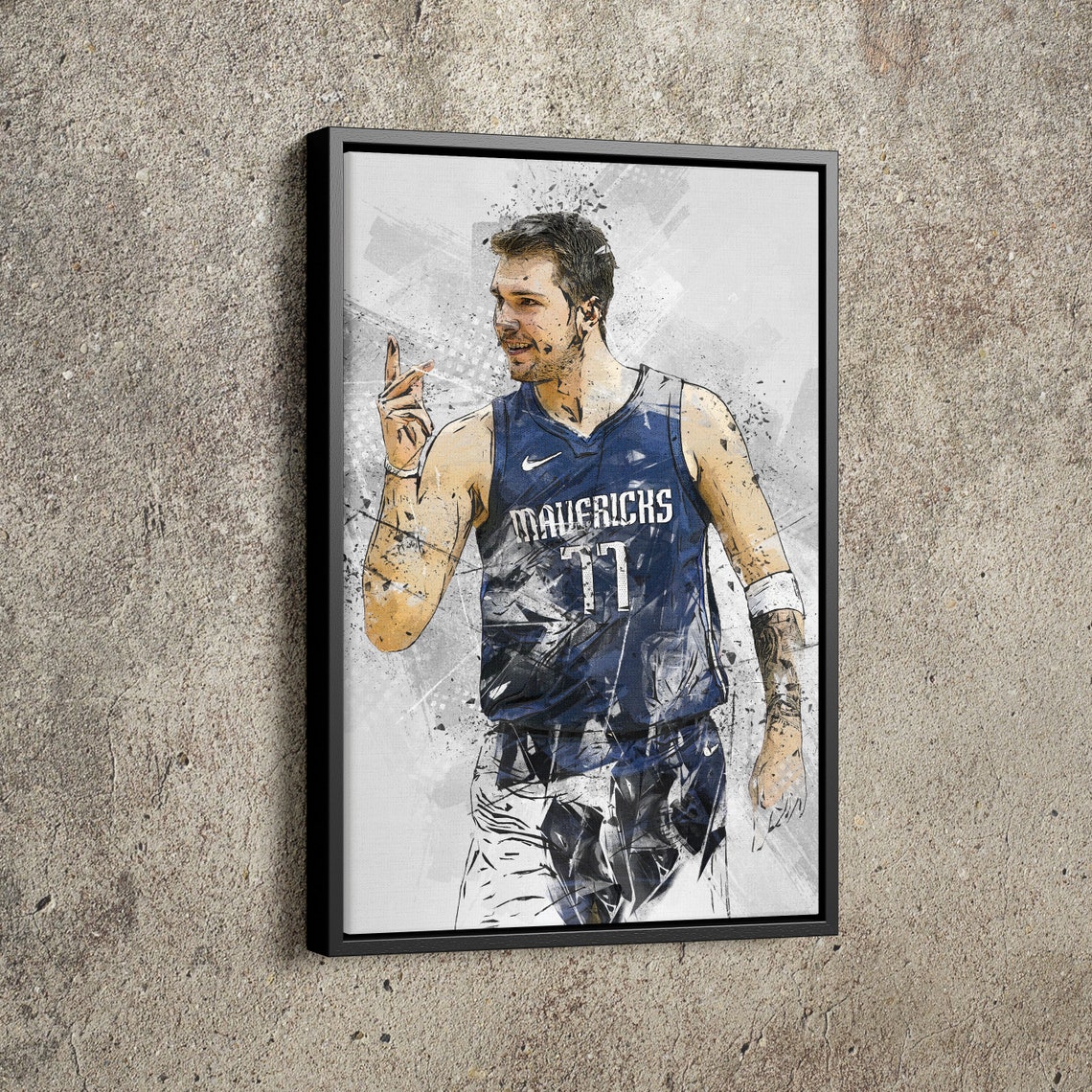 Luka Doncic Poster Dallas Mavericks Basketball Hand Made - Etsy