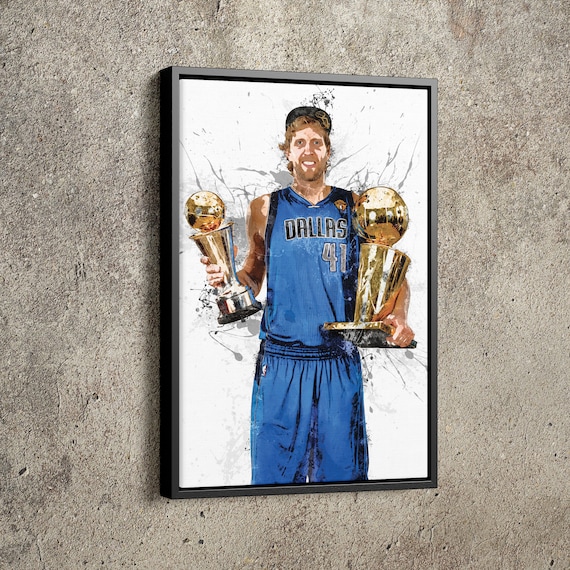 Prints Digital Prints Dirk Nowitzki Dallas Mavericks Poster Kids room ...