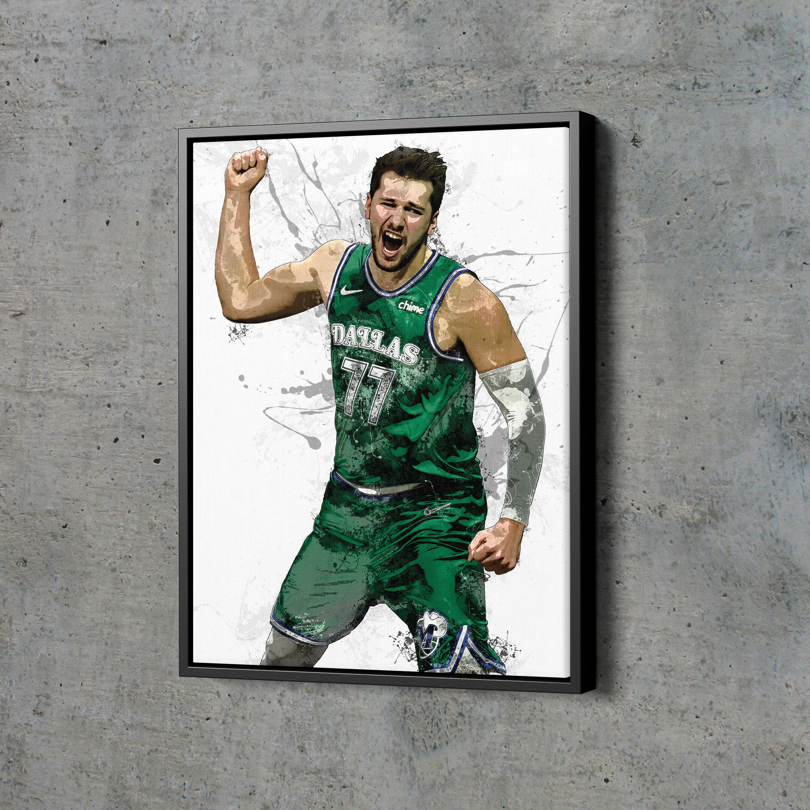 Luka Doncic Art Poster Dallas Mavericks Basketball | Etsy