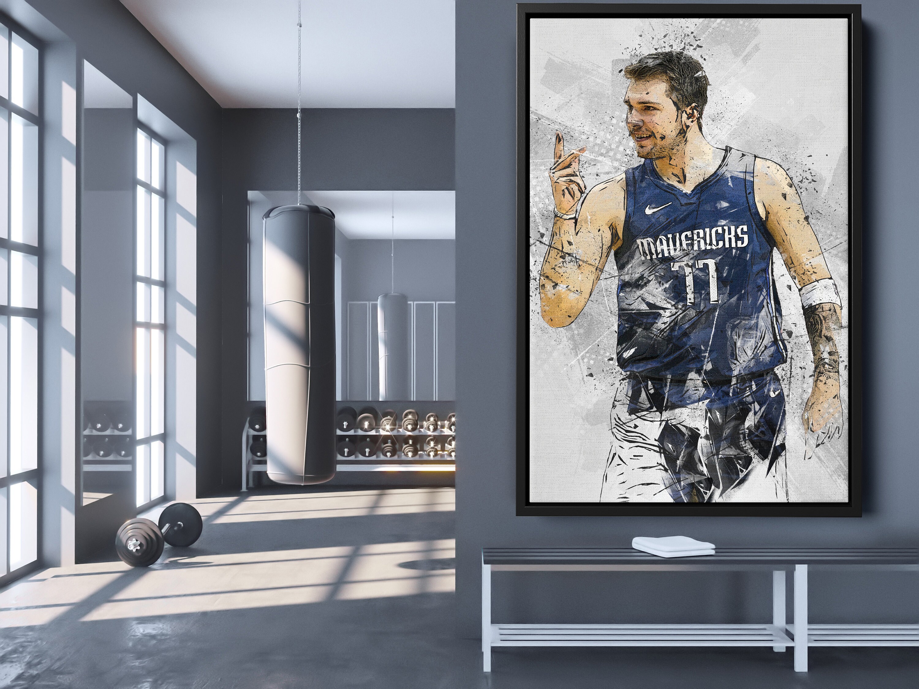 Luka Doncic Poster Dallas Mavericks Basketball Hand Made - Etsy