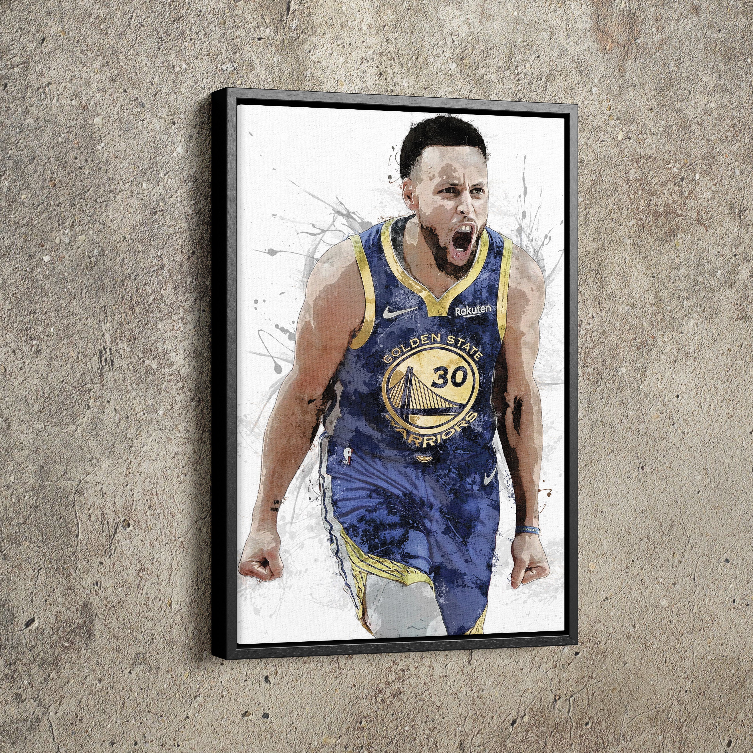 Stephen Curry Art Poster Golden State Warriors Basketball Hand | Etsy