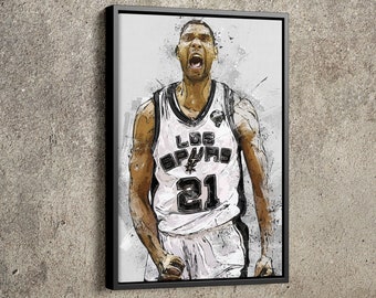 Tim Duncan Canvas - Etsy
