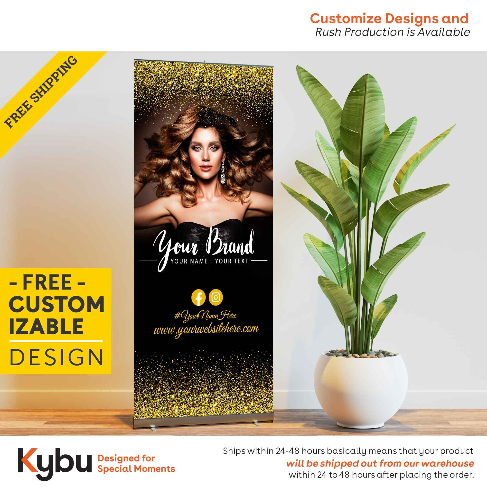 Custom Retractable Banner Adjustable Banners Pop up Banner | Etsy