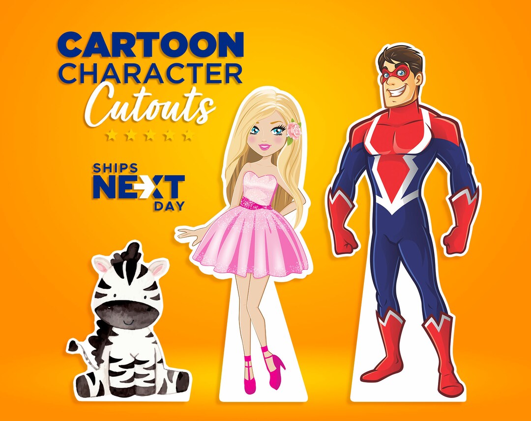 Character Cutouts, Custom Cutouts, Cartoons Cut Outs, and Party Signs ...
