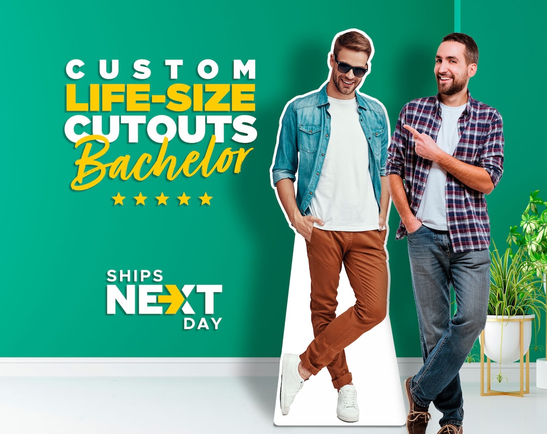 Custom Cutouts, Bachelor Cardboard Cutout, Bachelor Cutouts Party ...
