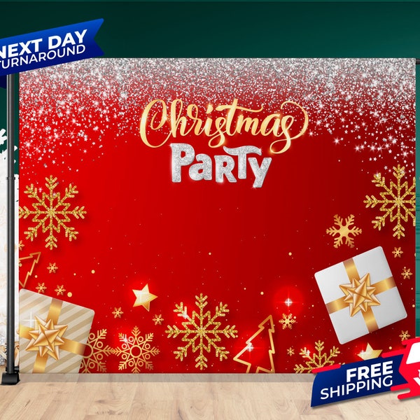 Custom Holiday Party Backdrop - Etsy