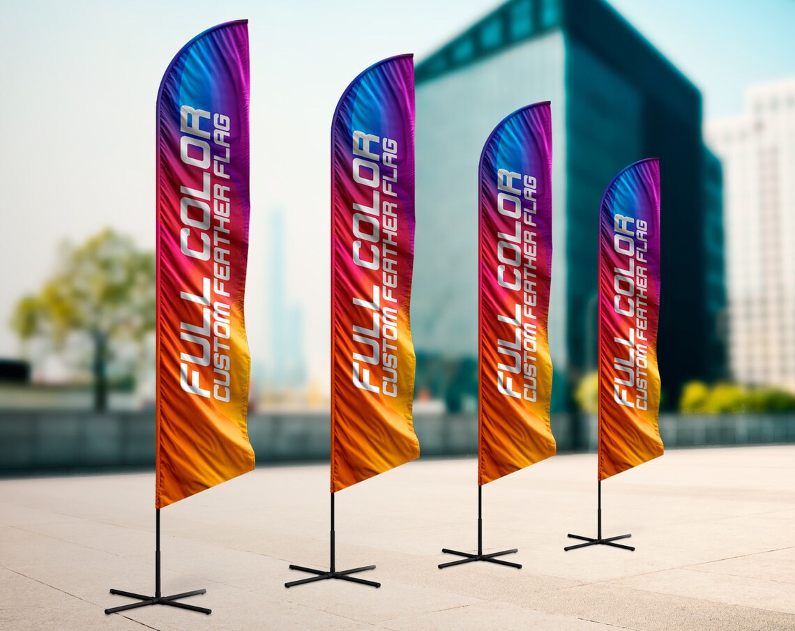 14ft Tall Feather Flags, Custom Flags, Feather, Banner, Banner Flag ...