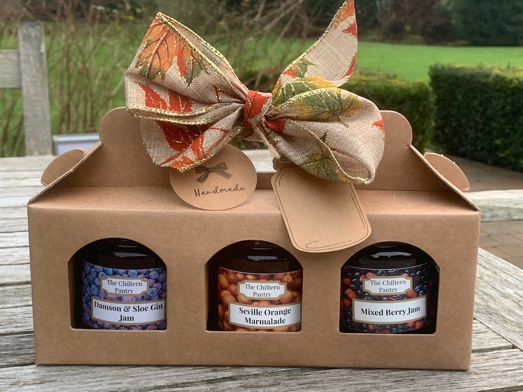 JAM / MARMALADE Gift Box-3 frascos de mermelada casera hecha a - Etsy ...