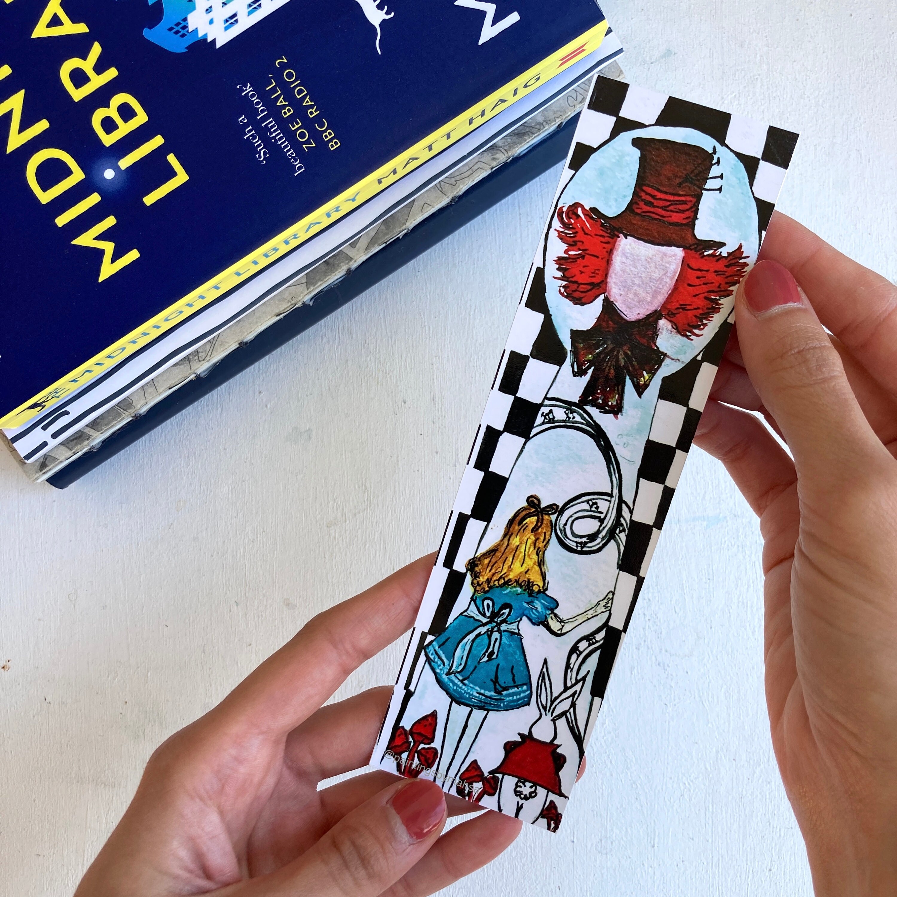 Bookmark Print Alice in Wonderland Fantasy Original - Etsy